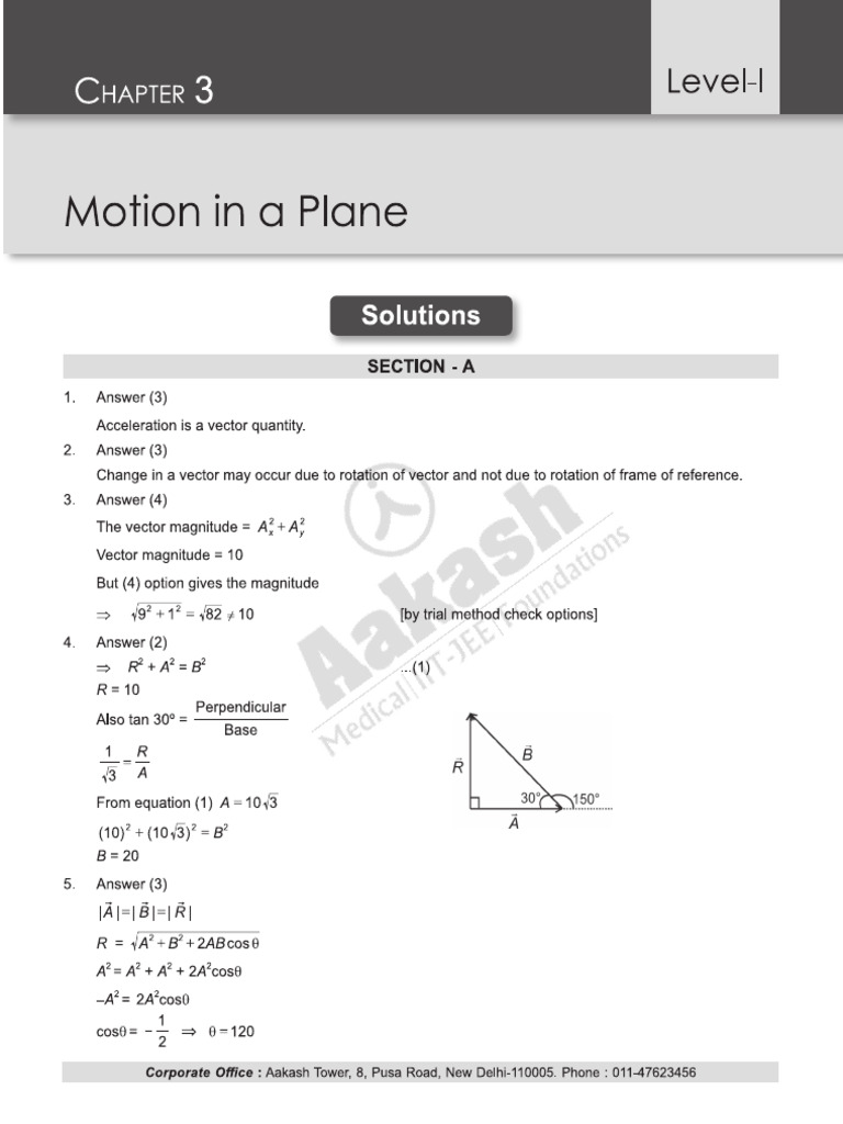 Physics Level 1 Chapter 3 | PDF