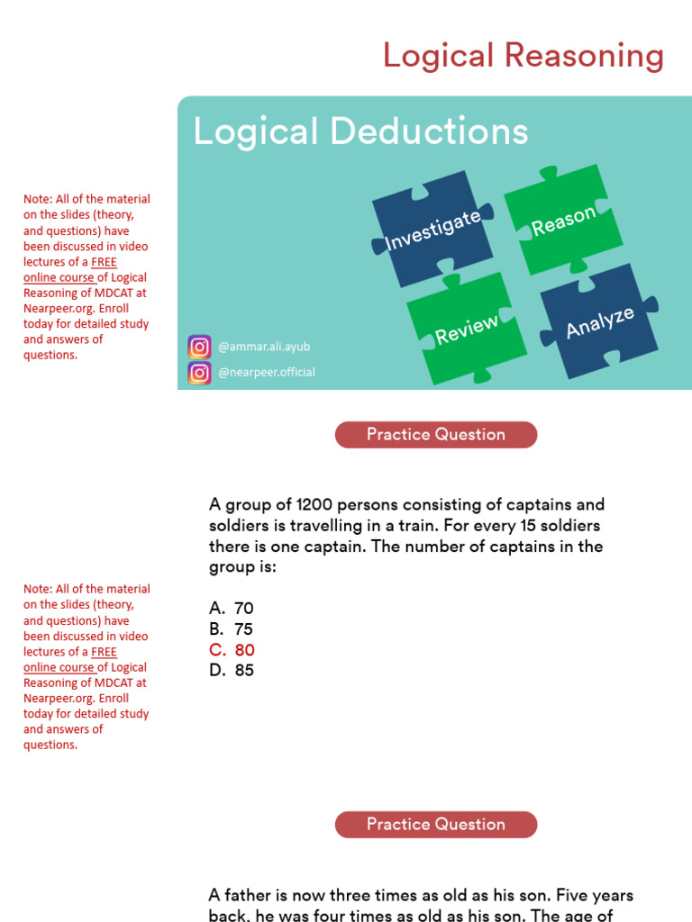 Logical Deductions | PDF