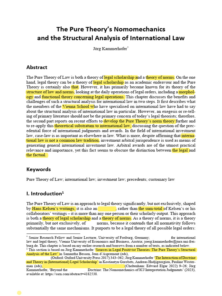 Pure Theory's Nomomechanics | PDF