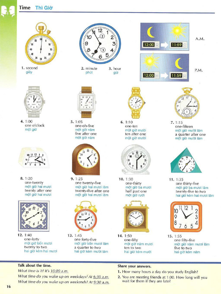 Telling The Time 1 | PDF