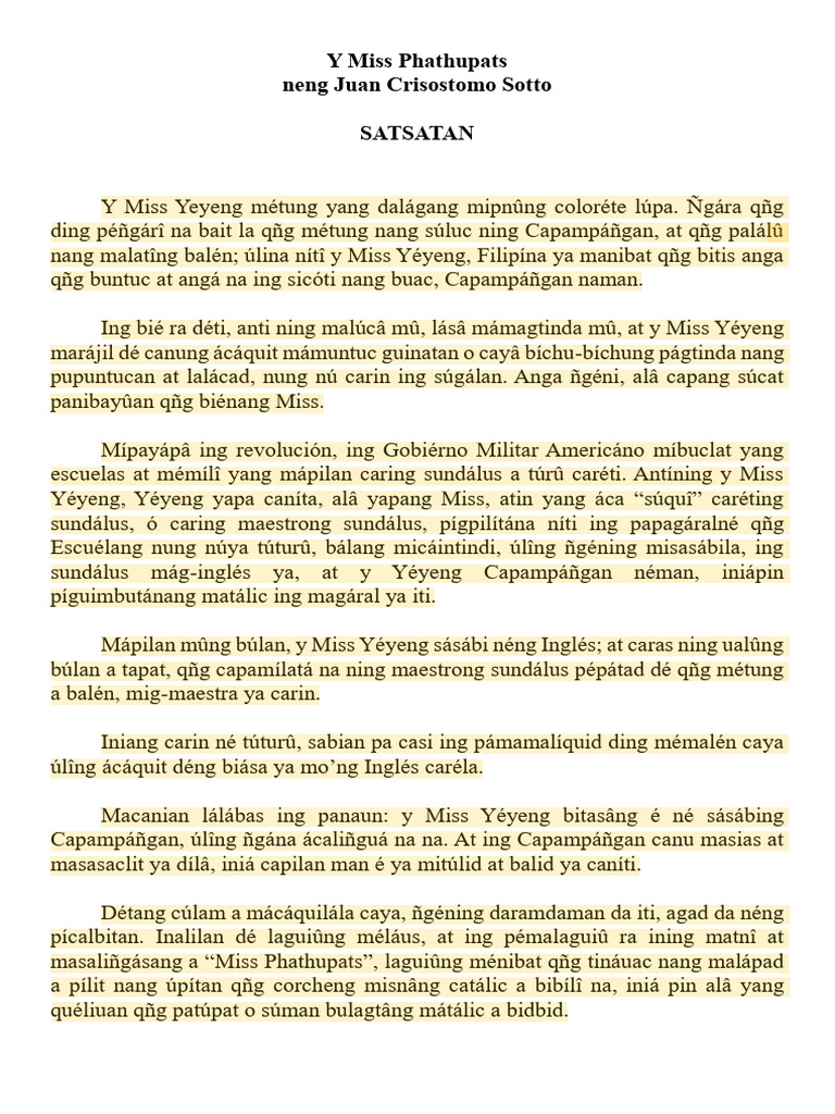 Y Miss Phathupats | PDF