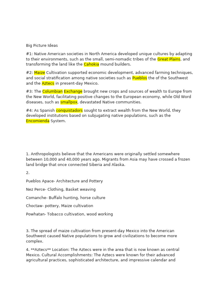 Unit 1 Study Guide | PDF