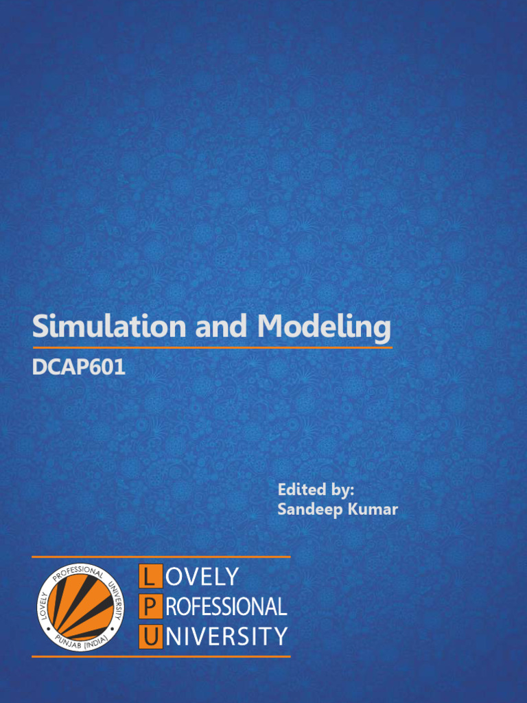 Modelling and Simulation | PDF | System | Computers