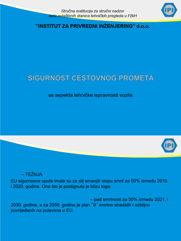 1 - Sigurnost Cestovnog Prometa - 2023 | PDF