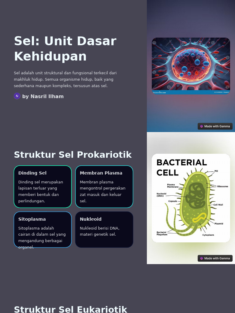 Sel Unit Dasar Kehidupan | PDF