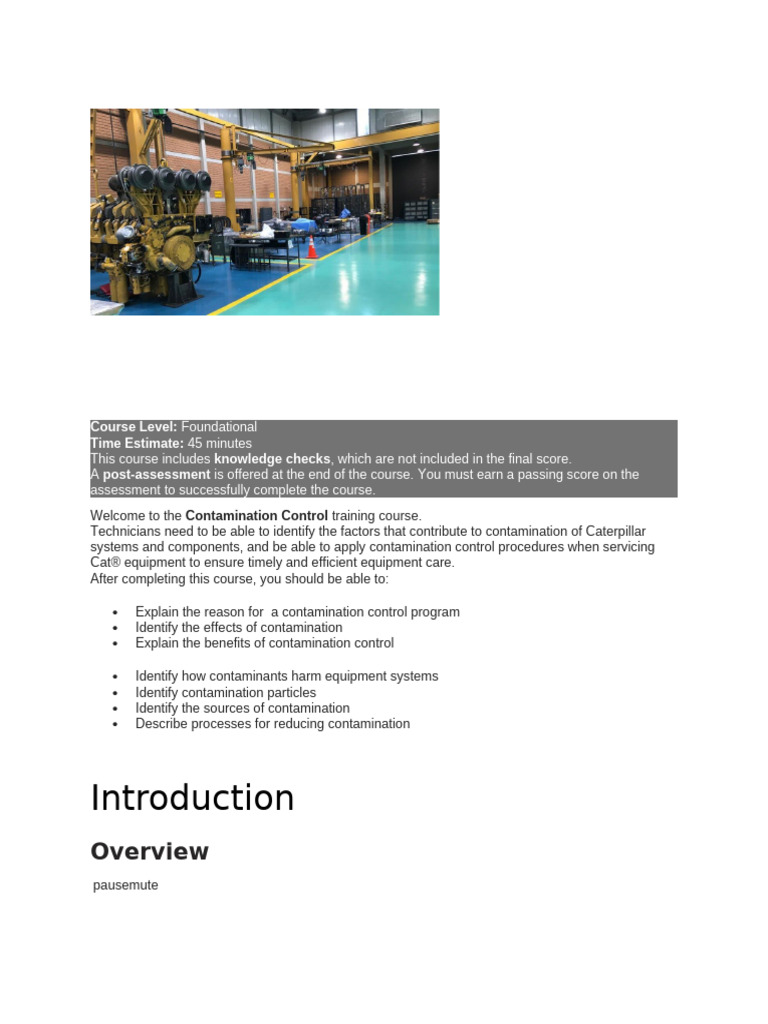 Contamination Control | PDF