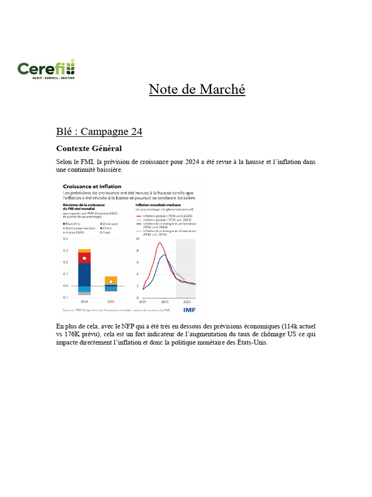 Note de Marché CEREFI | PDF