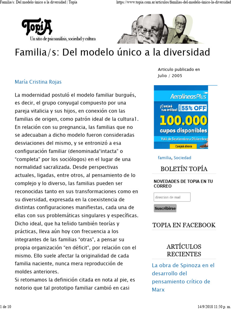 Del modelo único a la diversidad _ Topía | PDF