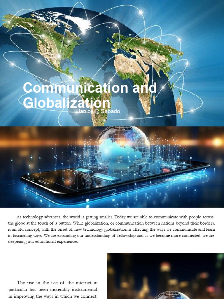Globalization's Impact on Communication | PDF | Communication | Career ...