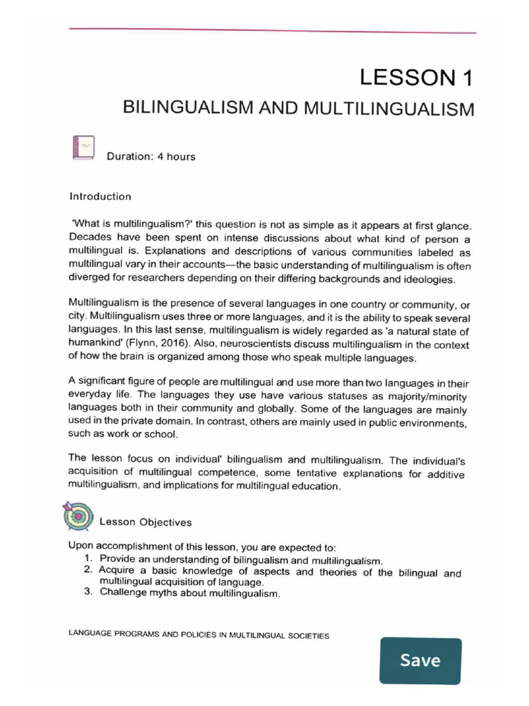 Bilingualism and Multilingualism | PDF | Language Education | Learning