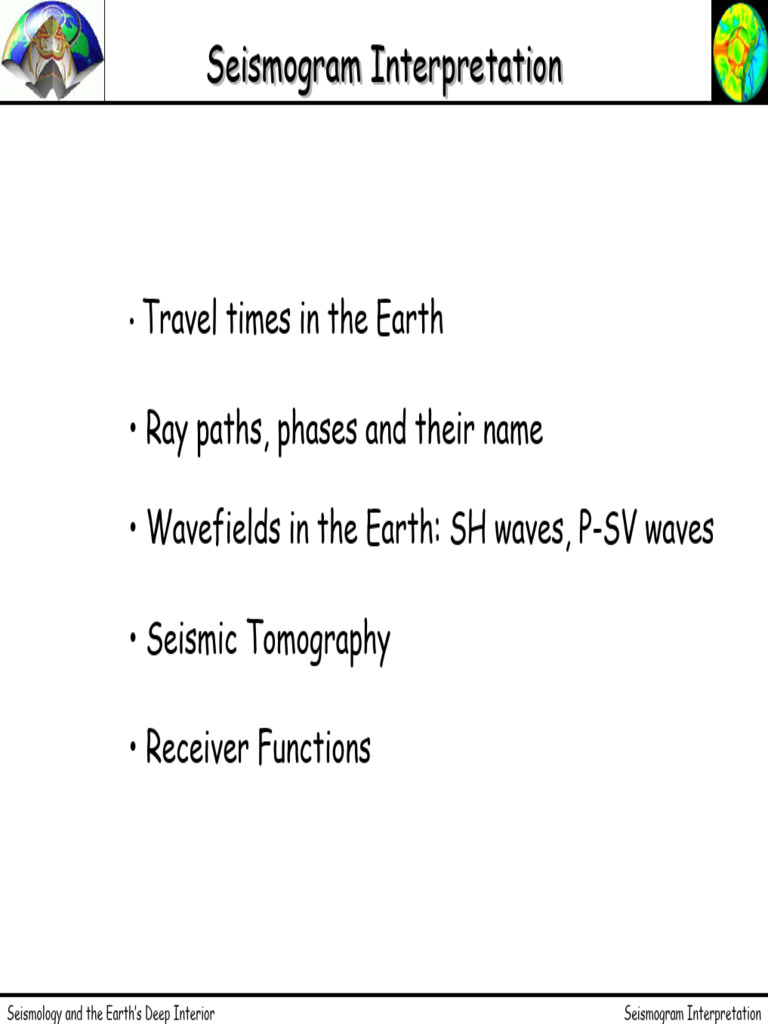Seismogram Interpretation | PDF