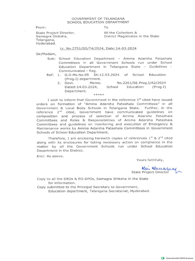 Amma Adarsha Patashala | PDF