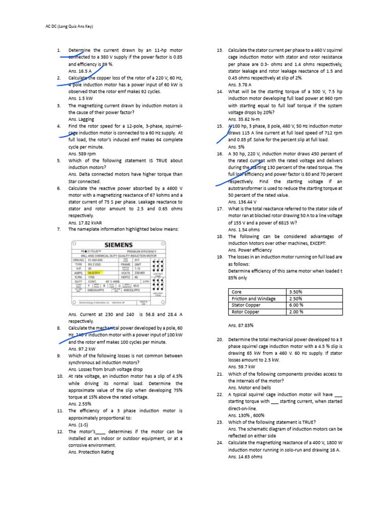 Long Quiz Ans Key | PDF