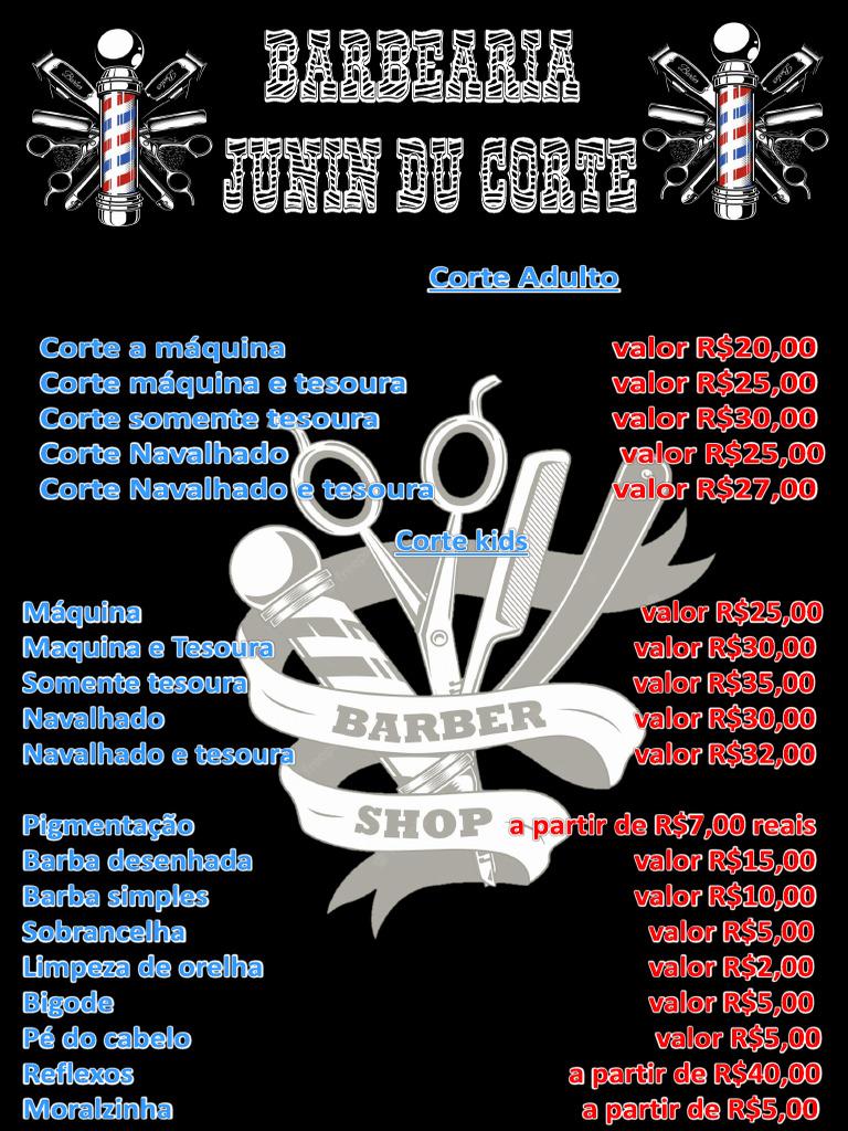 Tabela barbearia banner | PDF