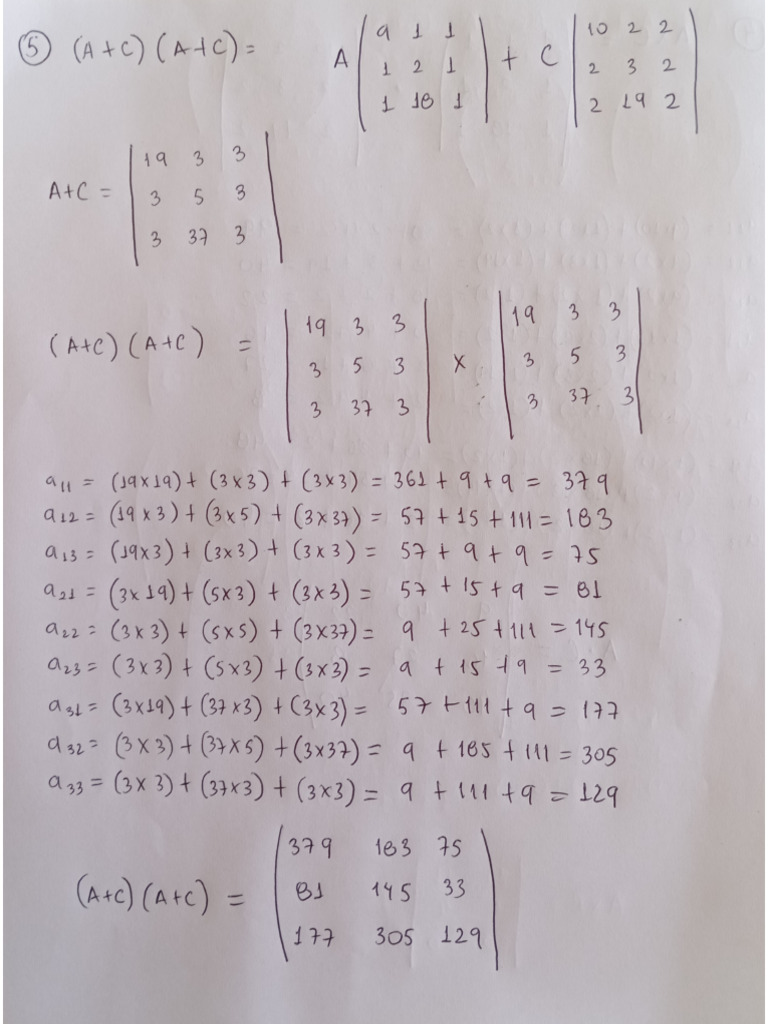 Matrices 4 | PDF