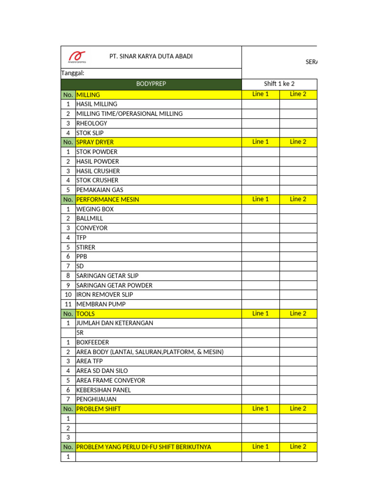 FORMAT FORM SERAH TERIMA Edited | PDF