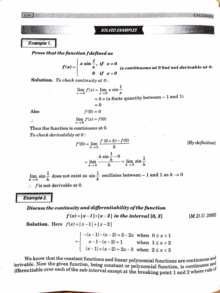 Derivability | PDF