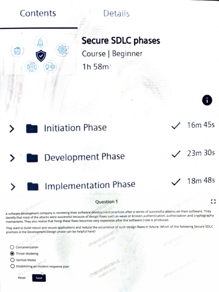 Secure SDLC Phases-1 | PDF