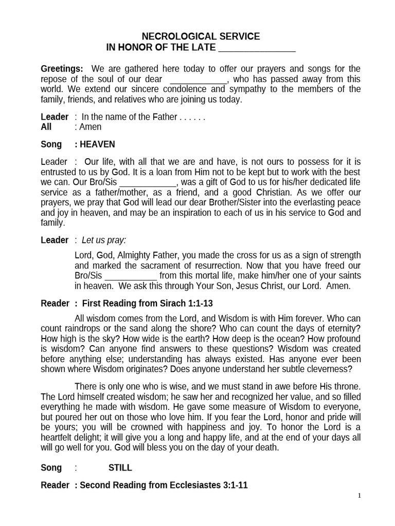 Necro Service | PDF