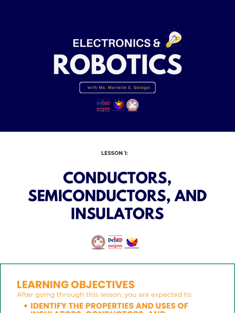 Electronics and Robotics - Q1 - LESSON 2 | PDF