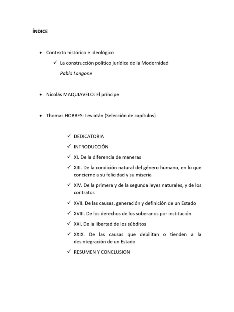 LIBRILLO 1 Maquiavelo Hobbes | PDF