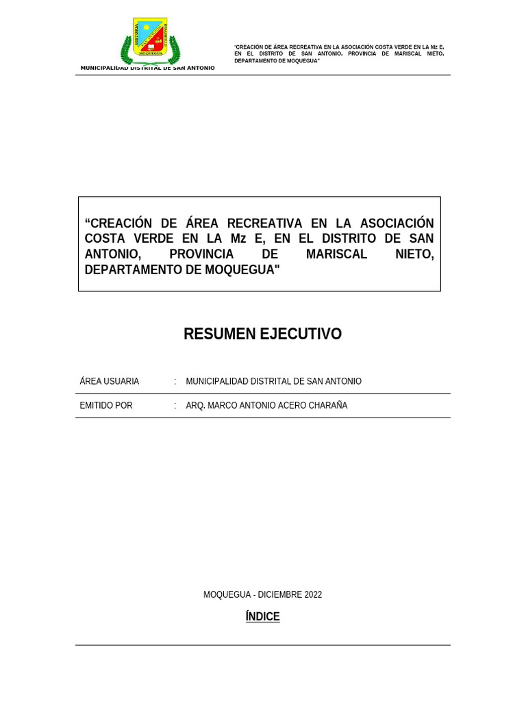 RE_A_001_PARQUE COSTA VERDE | PDF