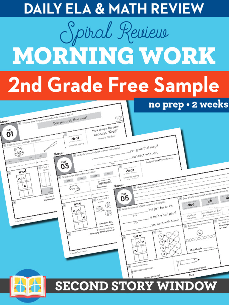 14 - 2nd Grade Morning Work Free 2 Week Sample | PDF