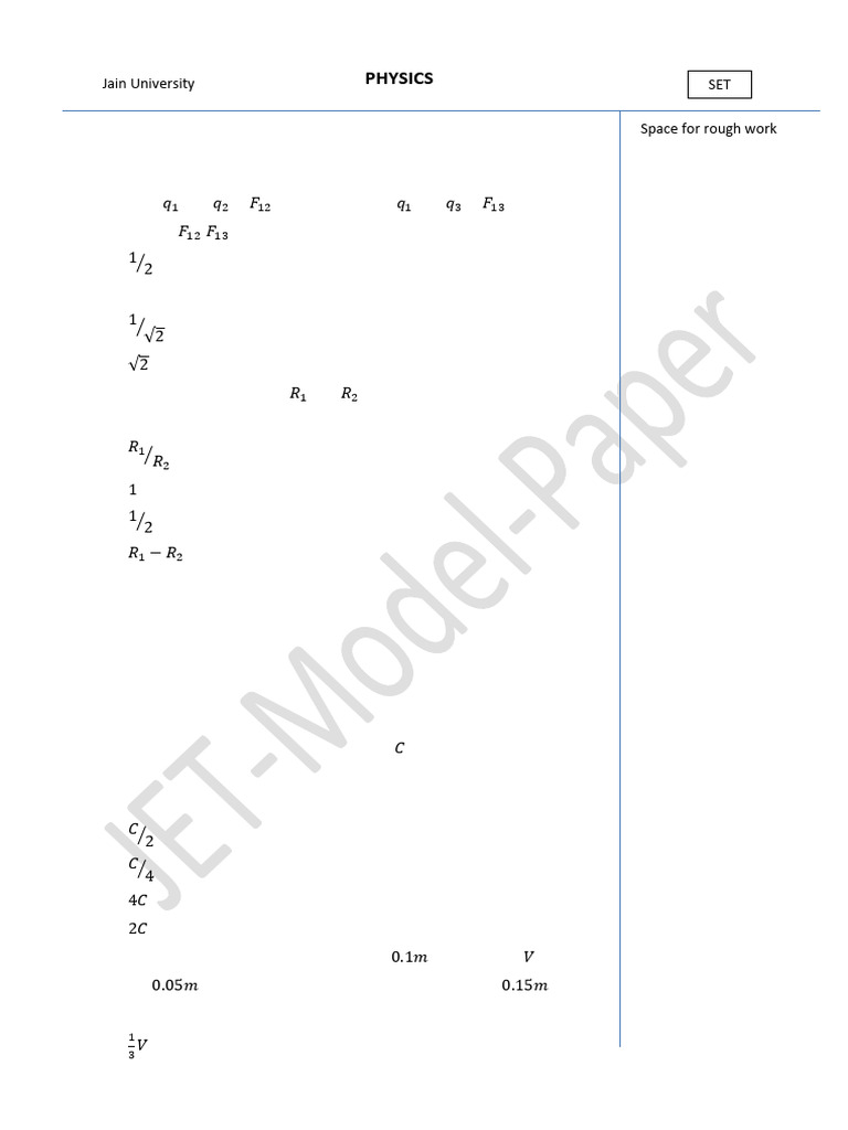 JET Model Paper 2024 | PDF