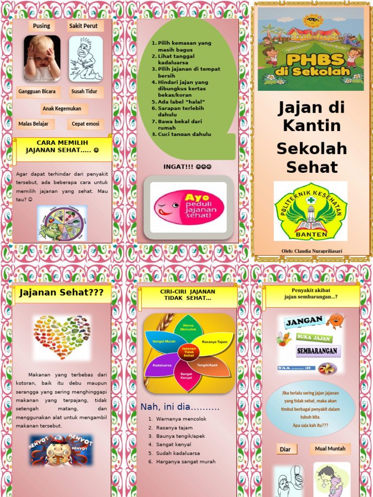 Leaflet Phbs Jajan | PDF