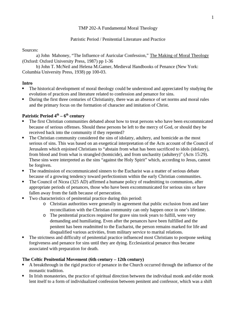 Module 03.2 - Patristic Period - Penitential Literaure and Practice ...