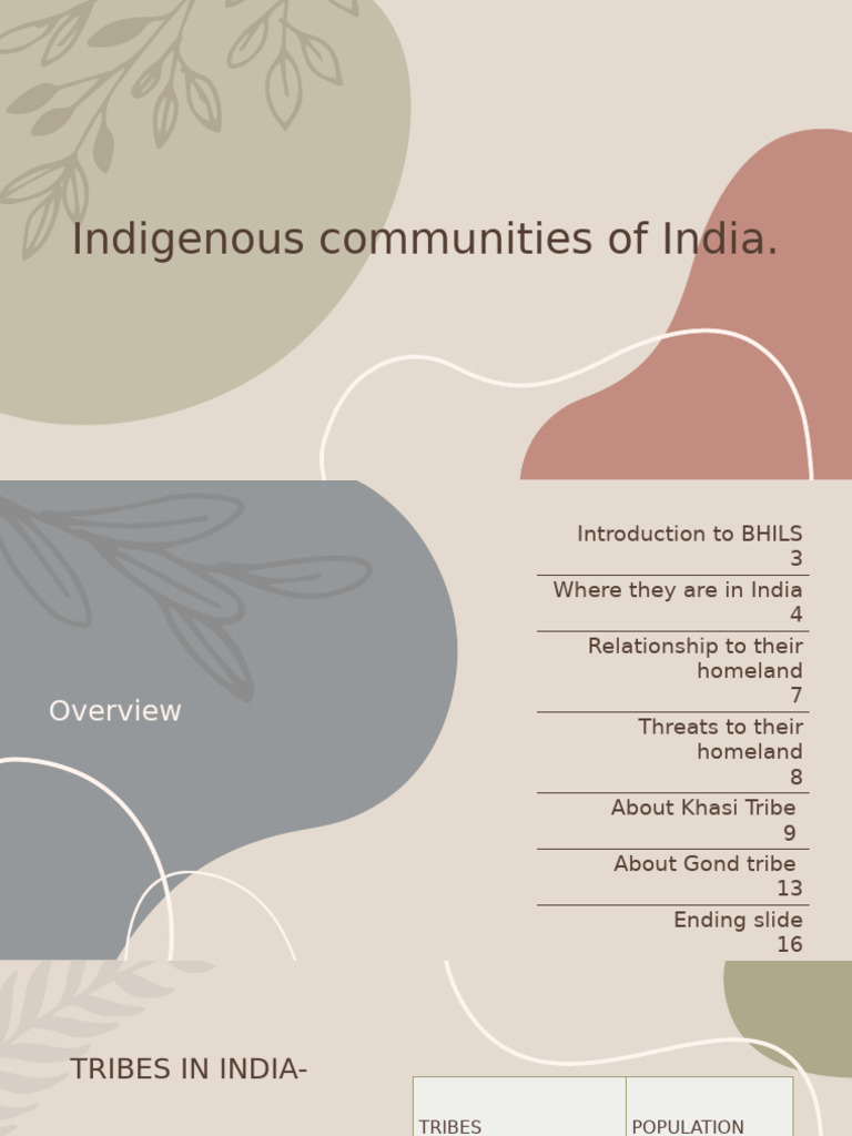 Indigenous Communities of India | PDF