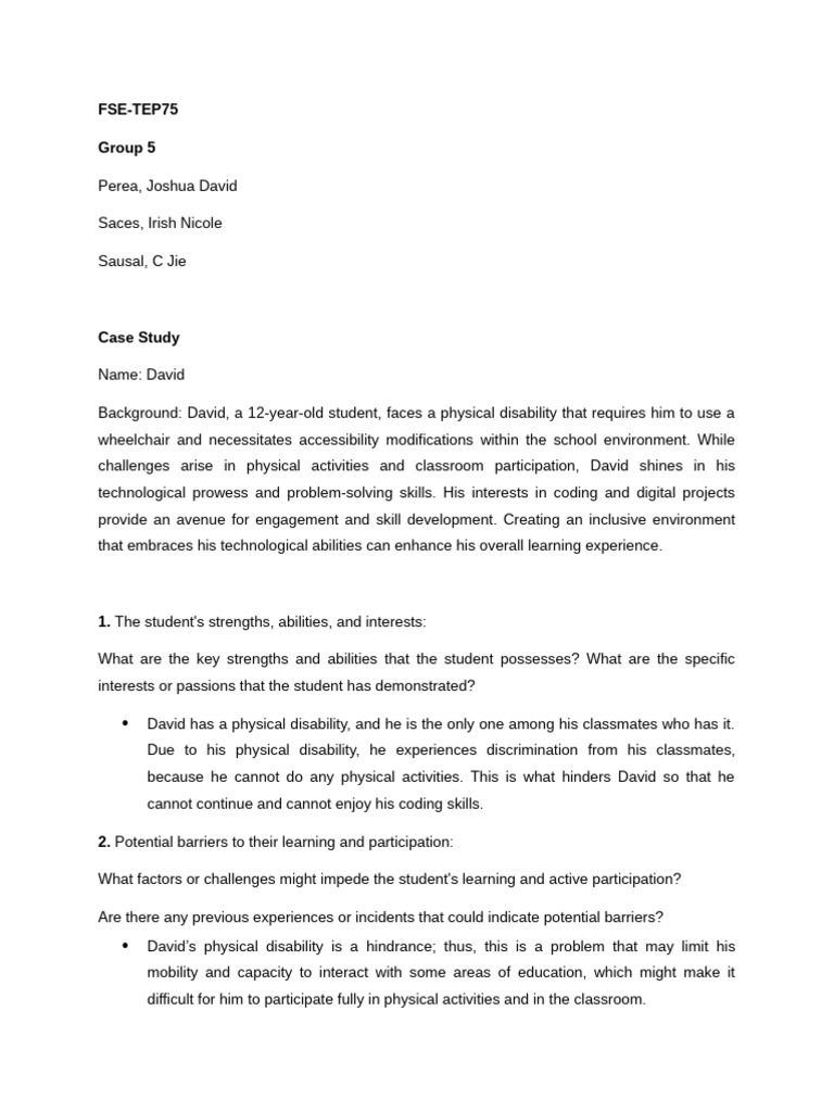 Group5 Case Study Fse Tep75 | PDF