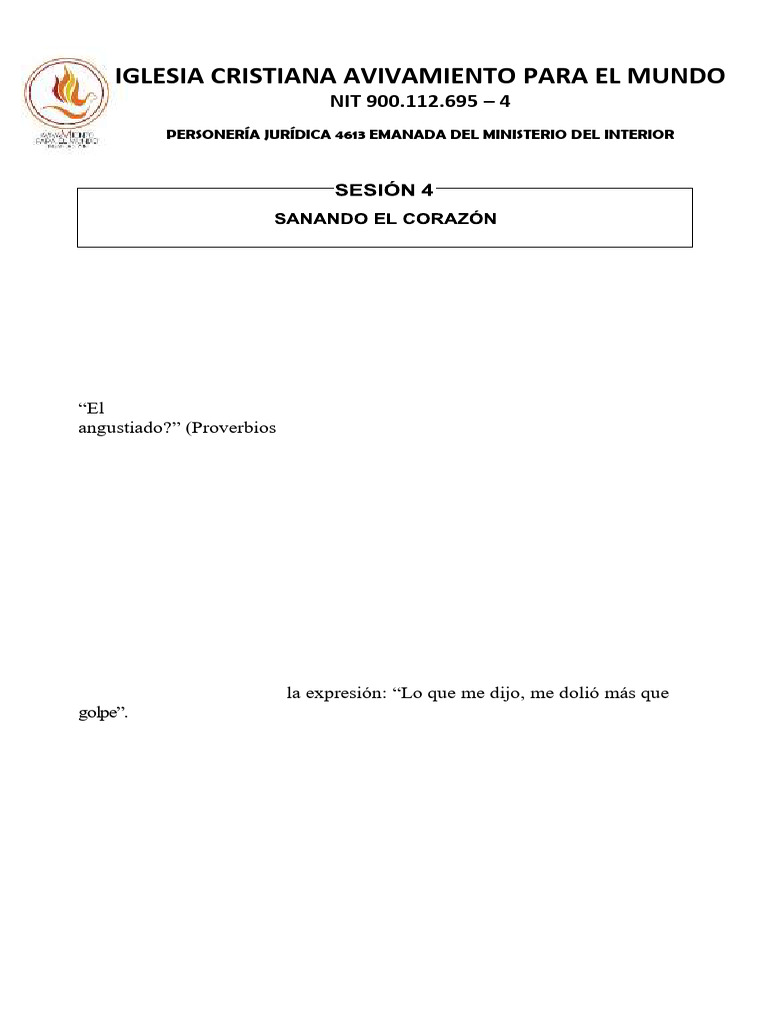 Sanando El Corazón Mujeres | PDF