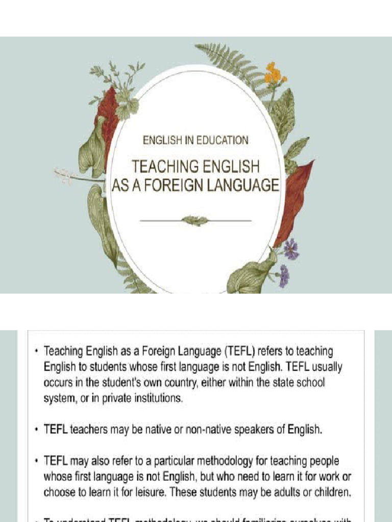 Introduction Foreign Language 1 | PDF