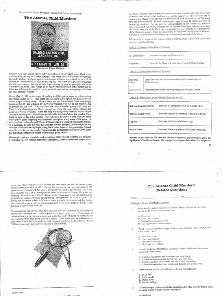 Casestudy Atlantachildmurders | PDF