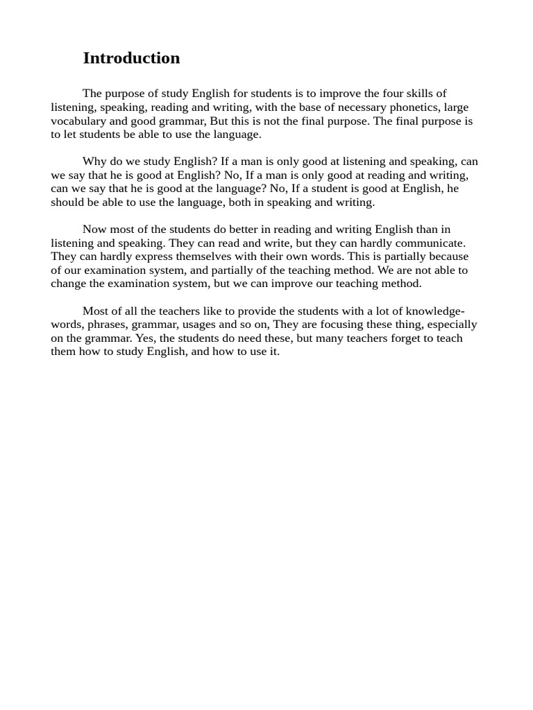 How To Improve The Ability Of Listening Speaking Reading And Writing Pdf 
