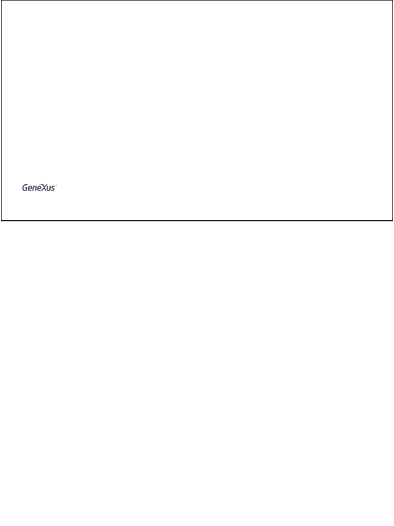 Procedures introduccion genexus | PDF