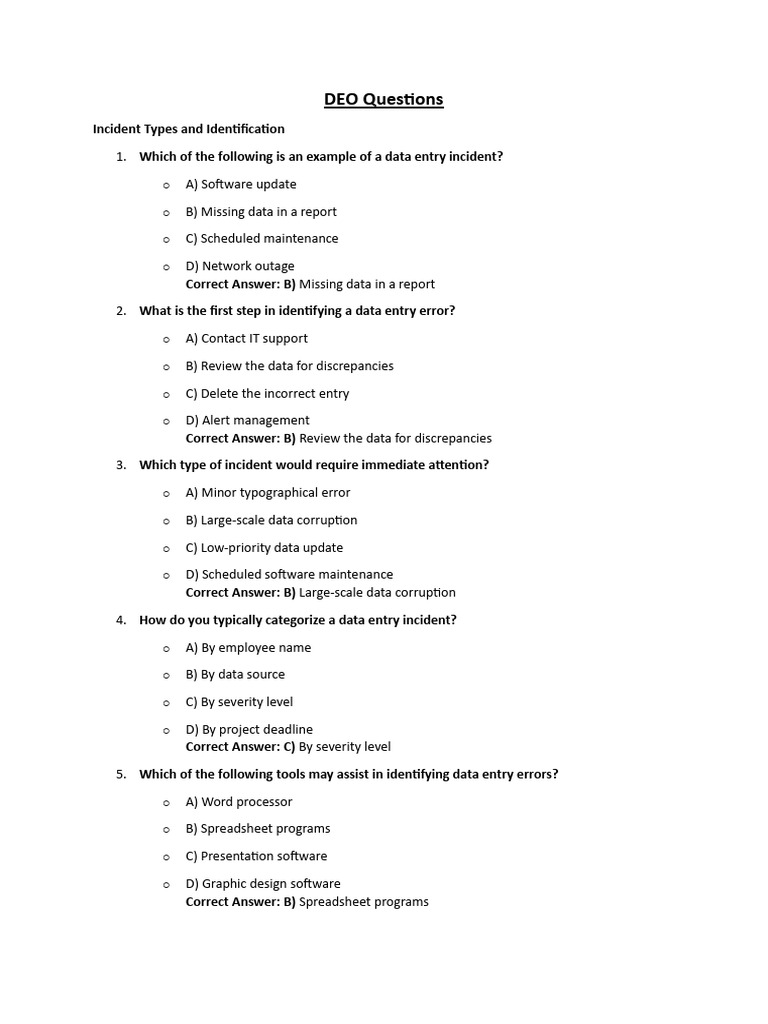 DEO Questions | PDF