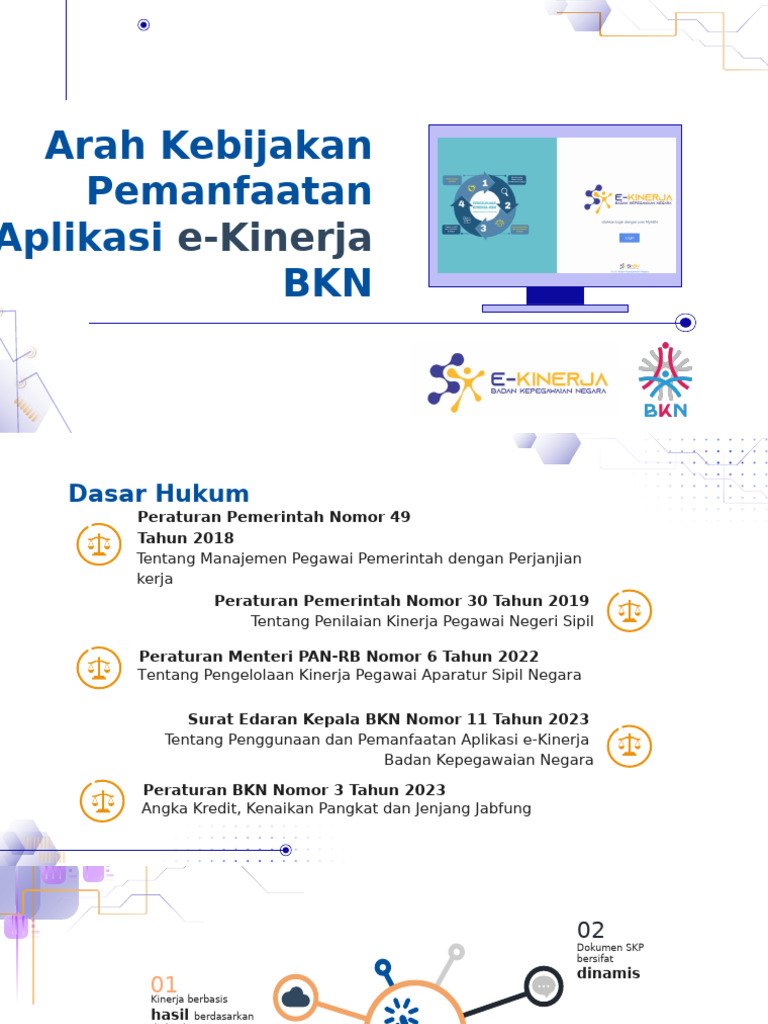Arah Kebijakan Pemanfaatan Aplikasi E-Kinerja BKN - v2 | PDF Arah Kebijakan Pemanfaatan Aplikasi E-Kinerja BKN - v2 | PDF