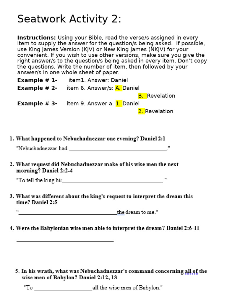 DanRev Seatwork Activity 2 | PDF