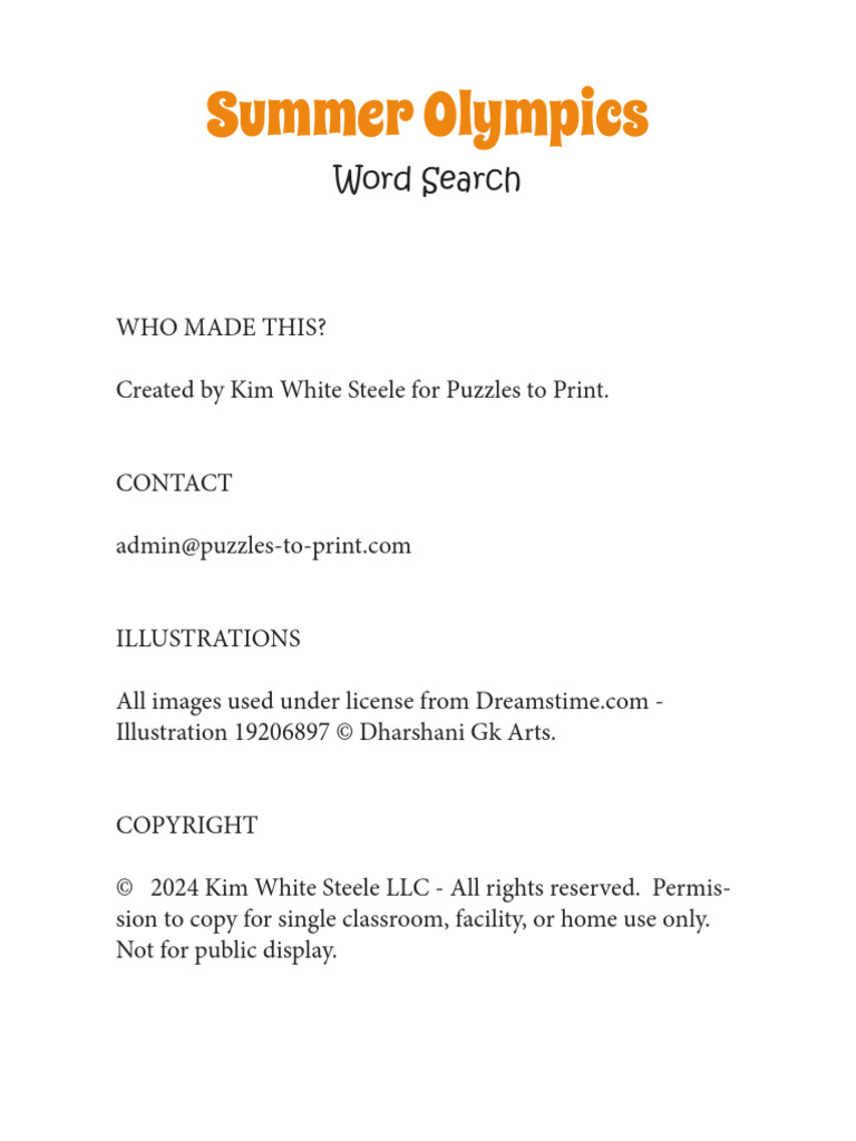 summer-olympics-word-search (1) | PDF