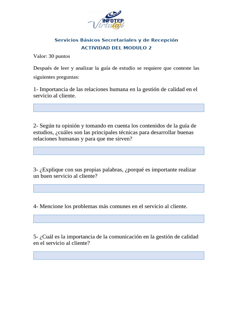 Actividad 1 Del Modulo 2 | PDF