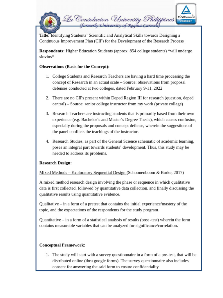 Revised Concept (Subject) For Thesis Writing | PDF