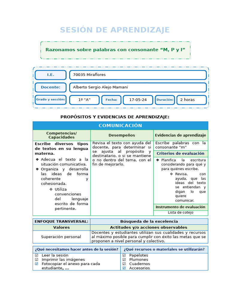 Sesion de Aprendizaje de Razonamiento Verbal 17 de Mayo | PDF | Adán y ...
