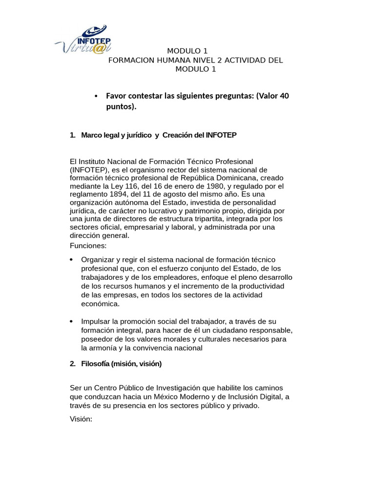 Maritza Reyes Actividad Módulo 1 | PDF