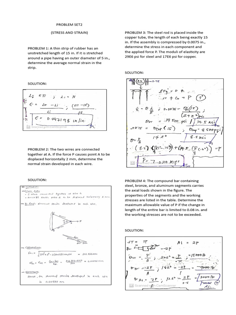 PROBLEM SET2, QUIZ 2 Soln | PDF