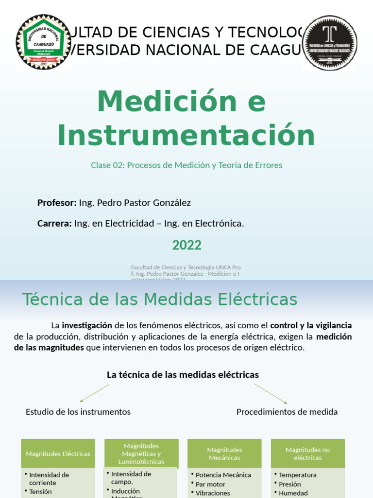 Medicion e Instrumentacion Clase02 | PDF