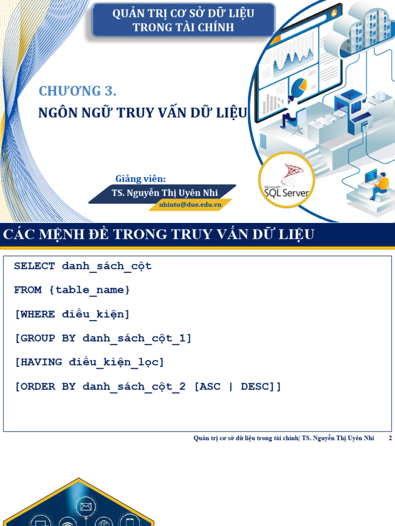 Chuong 3. Ngon Ngu Truy Van Du Lieu SQL | PDF