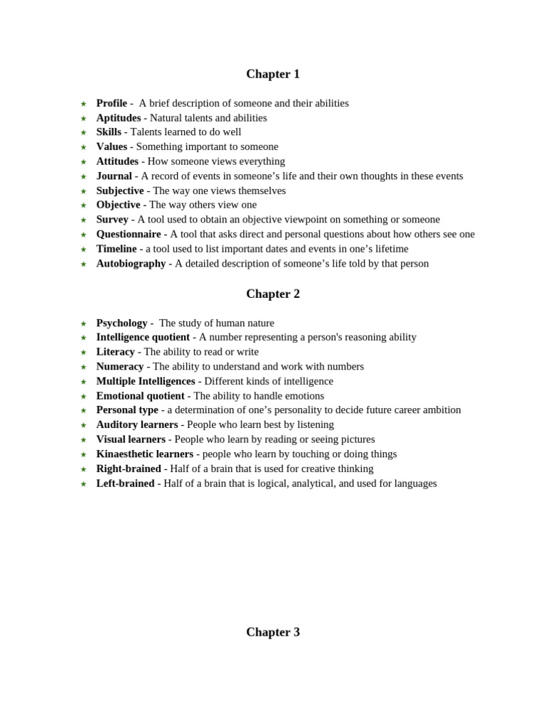 Terms To Remember | PDF